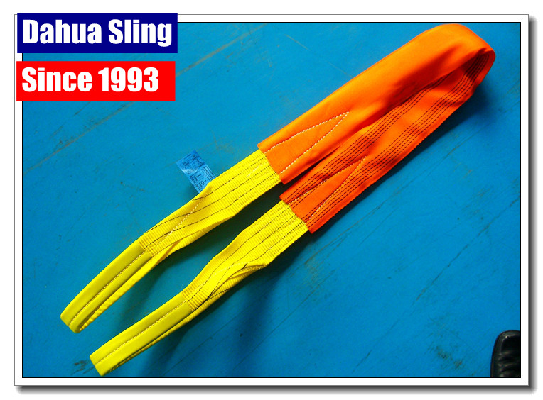 Polyester Duplex Web Sling Belt For Lifting , Synthetic Fiber Slings ...
