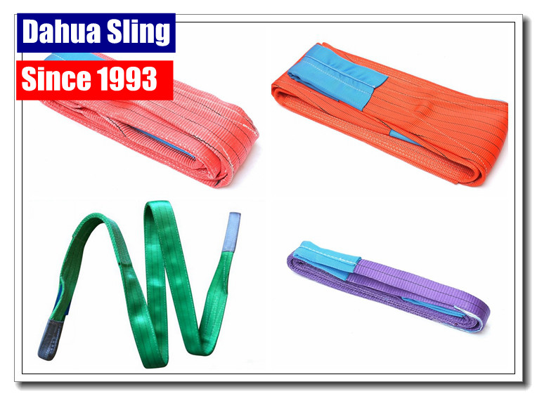 High Tenacity Flat Polyester Lifting Slings Test Certified 1T - 10T X ...