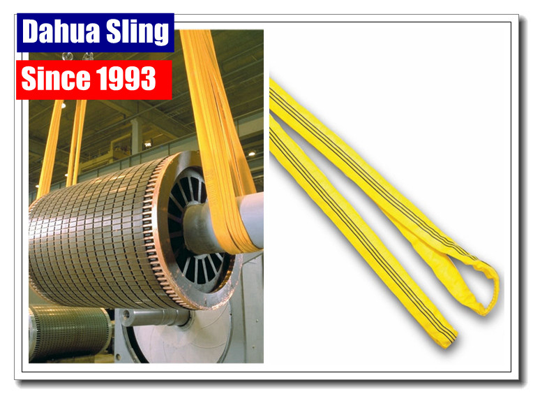 100% Polyester Endless Webbing Sling Flat Endless Belt For Construction ...